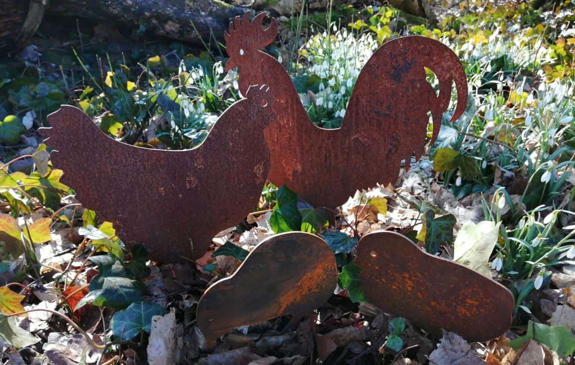 Silhuet dyr i jern - Danskproducerede fine jernfigurer til haven